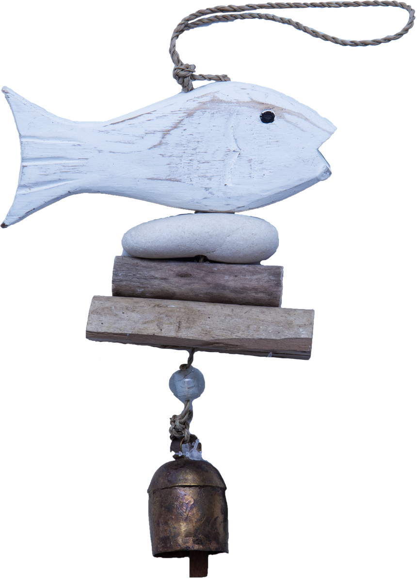 Wind Chime - Single Fish & Bell – Visit Ventura